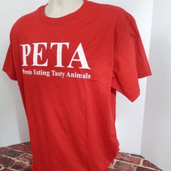 Fruit of the Loom | Shirts | Peta People Eating Tasty Animals Red Mens ...